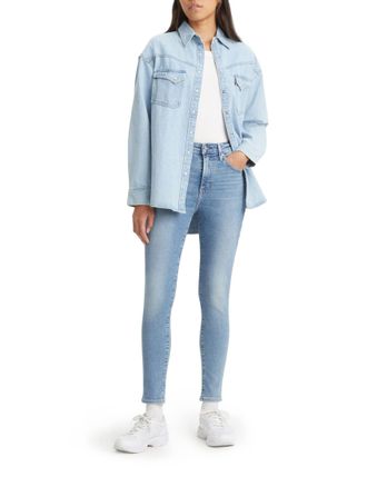 Levi's Damen 721 High Rise Skinny Skinny Fit Blue Wave Light 23W / 28L Active