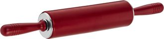 Original Kaiser Original Kaiser Original Kaiserflex Red Teigroller Silikon 49 x 6,5 cm, Nudelholz Silikon mit Metallkern, ergonomische Griffe, hitzebeständig bis 200°