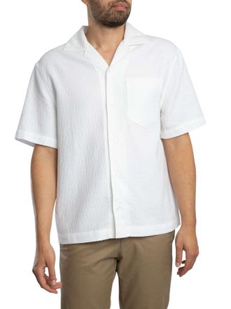 HUGO BOSS Exolino Kurzarmhemd, Wei&szlig;