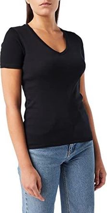 Benetton Femme T-shirt Pull Sans Manche, Noir (Nero 100), M