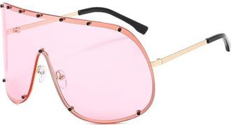 Generic Lunettes De Soleil Polarisées À Grande Monture For Femmes, For La Photographie, Les Fêtes, Les Vacances, Le Sport, For Hommes(Pink)