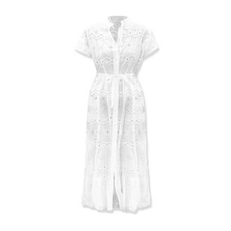 MC2 Saint Barth Bestickte Baumwollbluse Damen - - Dresses - Damen - Wei&szlig; - L