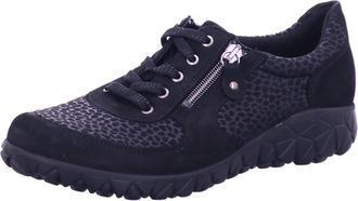 Waldläufer Damen Sneaker Schuhe Havy Soft Schnürschuh Leder-/Textilkombination Sport Halbschuhe Uni