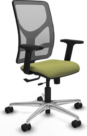 Piqueras y Crespo B&uuml;rostuhl aus Netzstoff, mit 2D-Armlehnen, h&ouml;henverstellbare Lendenwirbelst&uuml;tze, ausgestattet mit Syncro/Traslack und Schneideschaum, mit Rollen von 6