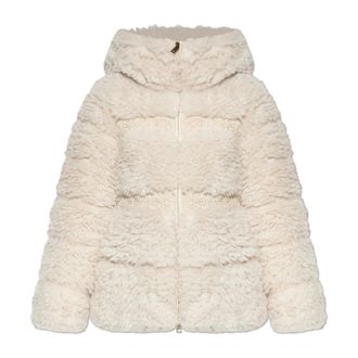 Moncler Femme, Vestes, Beige, Taille: 40 FR Verie Down Jacket