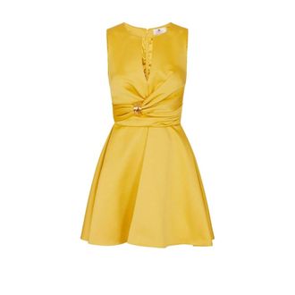 Elisabetta Franchi Femme, Robes, Jaune, Taille: 42 FR Short Robes