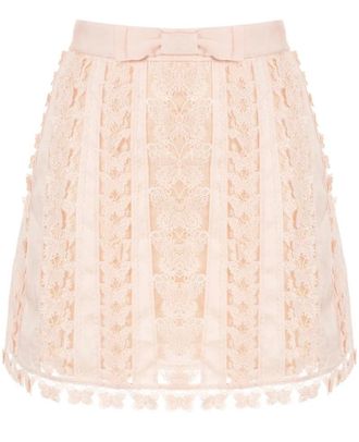 Zimmermann Butterfly Linen Mini Skirt Size XS