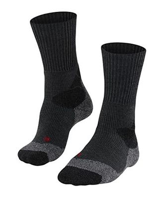 Falke TKX Expedition M SO laine épaisses anti-ampoule 1 paire, Chaussettes de randonnée Homme, Gris (Asphalt Melange 3180), 39-41