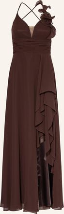 Vera Mont Vm Vera Mont Abendkleid Mit Volants braun
