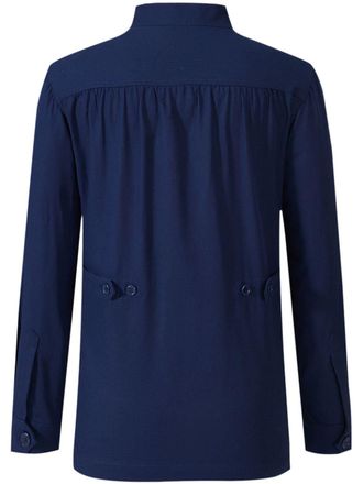Shanghai Tang Jacke mit Knopfleiste - Blau