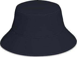 Generic Chapeau De Godet Image Couleur Unie Noire Chapeau De Soleil Mode Pliable Bonnet Soleil, pour De P&ecirc;che, La Randonn&eacute;e, Le Camping, 56-58cm