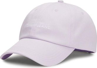 Tommy Jeans Cap Linear Logo AW0AW15845 Violett