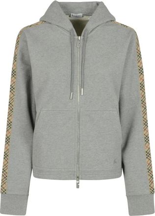 Burberry Femme, Sweatshirts et sweats &agrave; capuche, Gris, Taille: 40 FR Harper Zip Sweat &agrave; capuche