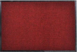 vidaXL Tapis dentr&eacute;e Rouge 90 x 120 cm PVC