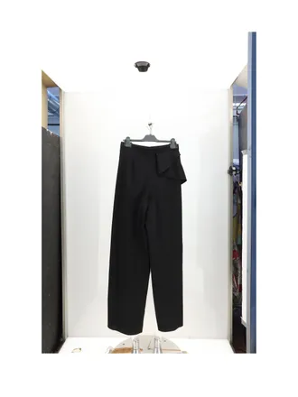 Dior Womens Trousers Ruffle Panta Black Fleece Wool (ovis Aries)