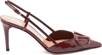 Valentino Garavani Femme, Chaussures, Rouge, Taille: 36 EU VLogo Signature Escarpins Slingback