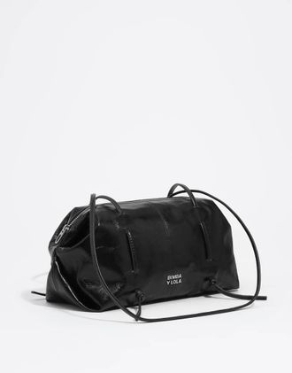 Bimba & Lola sac port&eacute; &eacute;paule en cuir noir