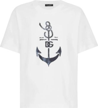 Dolce & Gabbana T-Shirt Marina - - Tops - Herren - Wei&szlig; - M