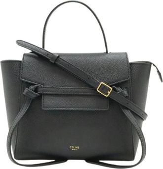 Celine Sac Ceinture doccasion Cuir Sac 2way - Femme - Pre-owned - Noir - Taille: ONE Size