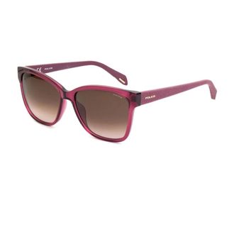 Police Femme, Accessoires, Violet, Taille: ONE Size Lunettes de Soleil en Ac&eacute;tate Rouge pour Femme avec Protection UV