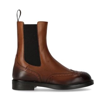 Doucal's Brauner Chelsea Boot mit Brogue-Details - - Shoes - Damen - Braun - 37 1/2 EU