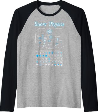 MathWare Nerdy Snow Physik Lass es Schnee Tag Mathe Science Lehrer Geek Raglan