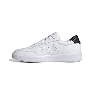 adidas Nova Court Chaussures de Tennis Unisexes pour Adulte, Noir/Blanc (Ftwbla Negbás Ftwbla), 43 1/3 EU