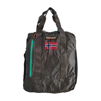 Napapijri Switch Graue Unisex Rei&szlig;verschlusstasche - - Bags - Damen - Grau - ONE SIZE