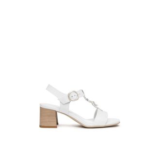 Nero Giardini Femme, Chaussures, Blanc, Taille: 38 EU Sandale &agrave; talon haut