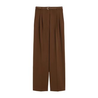 Max Mara Femme, Pantalons, Brun, Taille: 40 FR Wide Pantalons