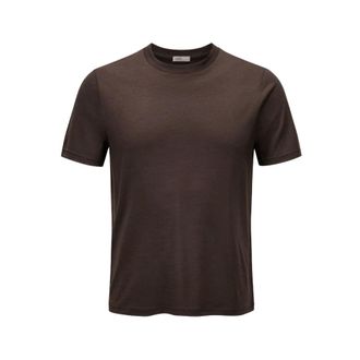 Herno Homme, Tops, Brun, Taille: M T-shirt en jersey de laine