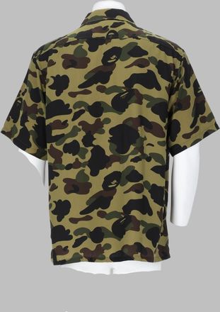 A Bathing Ape Logo Patch Shirt - Green
