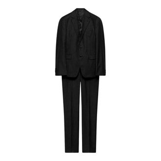 Prada Einreihiger Anzug aus Wolle und Kaschmir - - Suits - Herren - Grau - 2XL