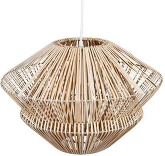 PEGANE Pegane - Suspension en rotin coloris beige - Dim : H30 x D45 cm