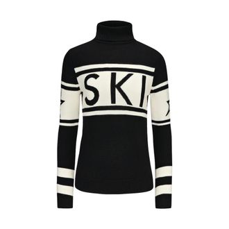 Perfect Moment Schwarzer Woll Rollkragenpullover - - Knitwear - Damen - Schwarzk - S