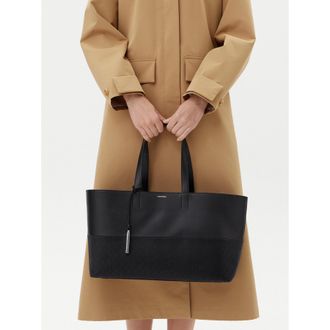 Calvin Klein Handtasche Calvin Klein Ck Mixmedia Shopper_Mono K60K613166 Schwarz