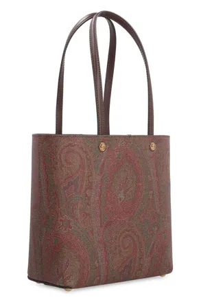 Etro Womens Tote Bag Essential Jacquard Arnica Pvc