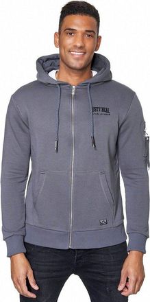 Rusty Neal Sweatjacke mit stylischer Ärmeltasche