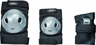 Roces Roces Erwachsene Sch&uuml;tzer Extra Three-Pack, Black/Grey, L, 301366-001