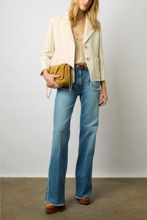 Gerard Darel Veste en tweed uni - BAILEE - Ecru