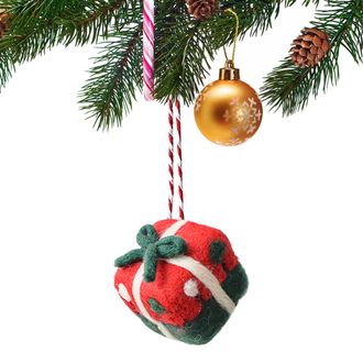 Generico Filz | Handgefertigter Anh&auml;nger | Christbaumschmuck aus Filz - f&uuml;r Familie, Kinder und Erwachsene, Weihnachtsfeiern, Fenster, Au&szlig;en, Innen oder