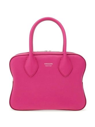 Ferragamo sac à main à fermeture zippée - Rose