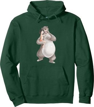 Disney Jungle Book Watercolour Balu And Maugli Pullover Hoodie