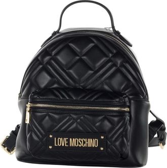 Love Moschino Femme, Sacs, Noir, Taille: ONE Size Sac &agrave; dos matelass&eacute; avec logo