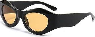 Generic Lunettes De Soleil Dext&eacute;rieur For Hommes, For Les Vacances, D&eacute;placements Quotidiens, D&eacute;coratives For Femmes(Yellow)