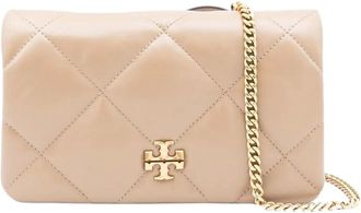 Tory Burch Femme, Sacs, Beige, Taille: ONE Size Kira Diamond Quilt Chain Wallet