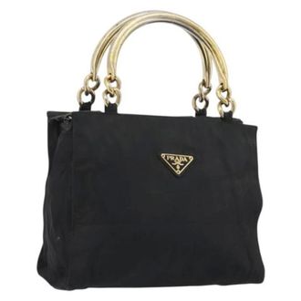 Prada Sac &agrave; main vintage en nylon Pre-owned - Femme - Pre-owned - Noir - Taille: ONE Size