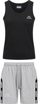 Kappa Femme, Sport, Noir, Taille: 38 FR Ensemble D&eacute;bardeur + Short