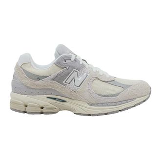 New Balance Homme, Chaussures, Blanc, Taille: 44 1/2 EU Toile Daim Lacets Semelle Caoutchouc Chaussure