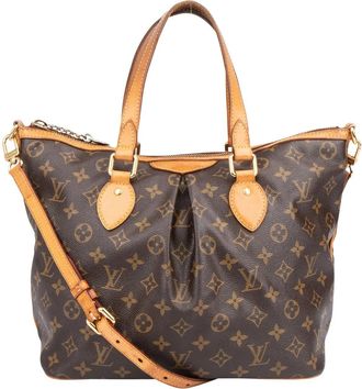 Louis Vuitton Crossbody Bags - Louis Vuitton Canvas Monogram Palermo PM Handbag - Gr. unisize - in Braun - für Damen